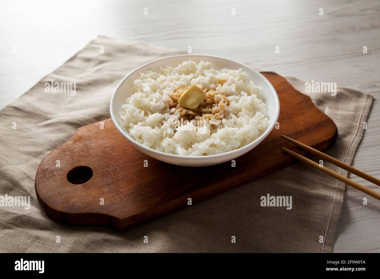 Homemade Japanese Butter Sauce Rice, side view Stock Photo - Alamy