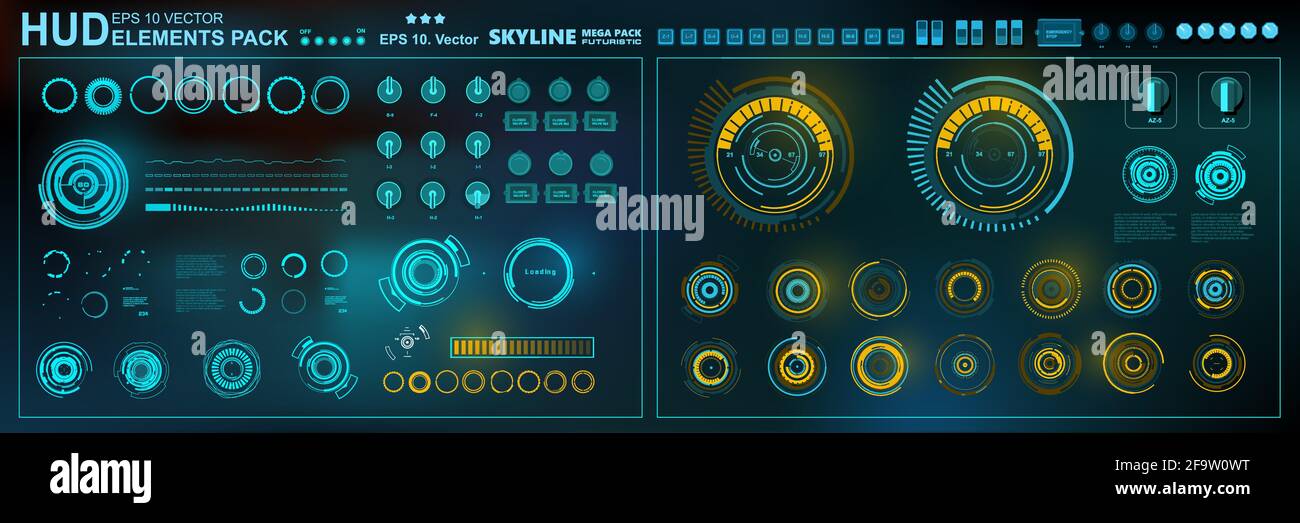 Digital user interface vector dashboard Stock Vector Images - Alamy
