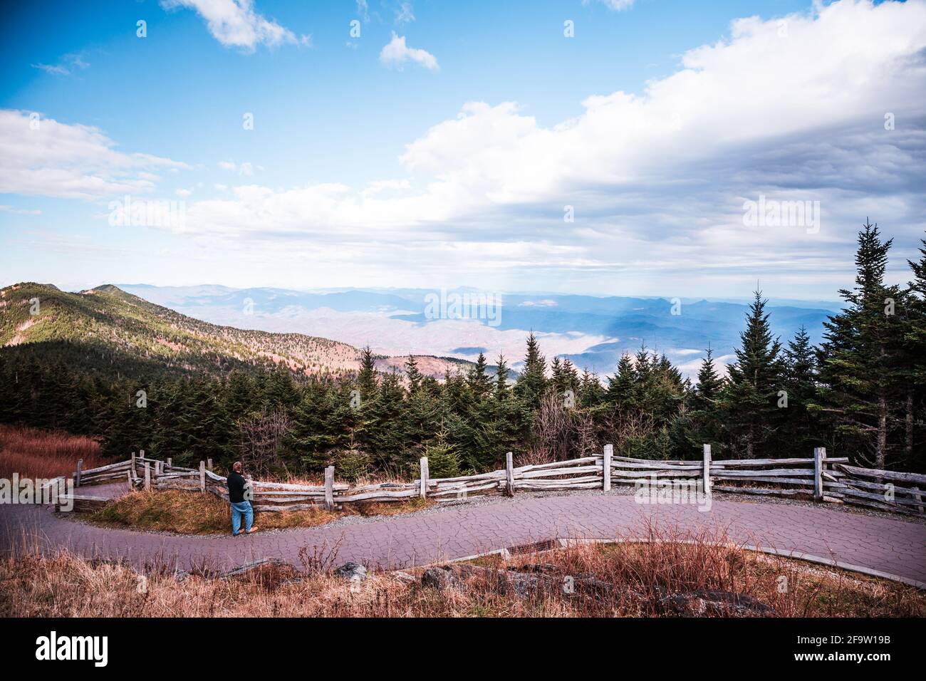A view from top of the East. Mt Mitchell summit Stock Photo - Alamy