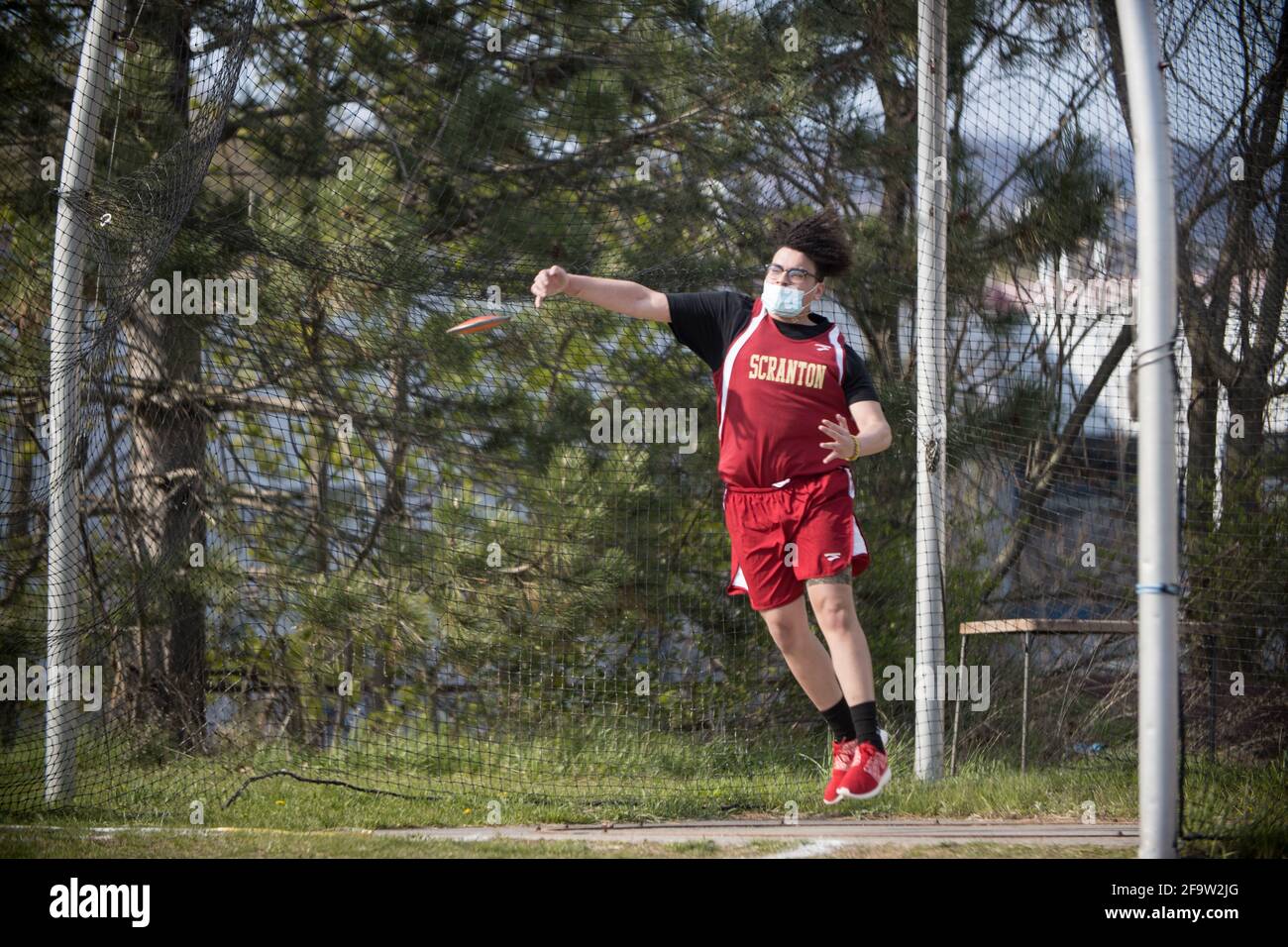 4/20/21 Scranton vs. West Scranton Track Meet Stock Photo - Alamy