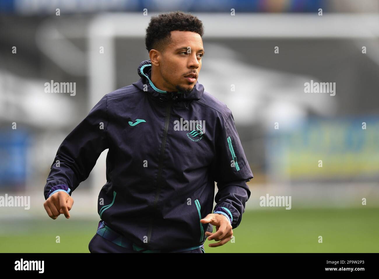 Korey Smith #7 of Swansea City during the pre-game warmup Stock Photo ...