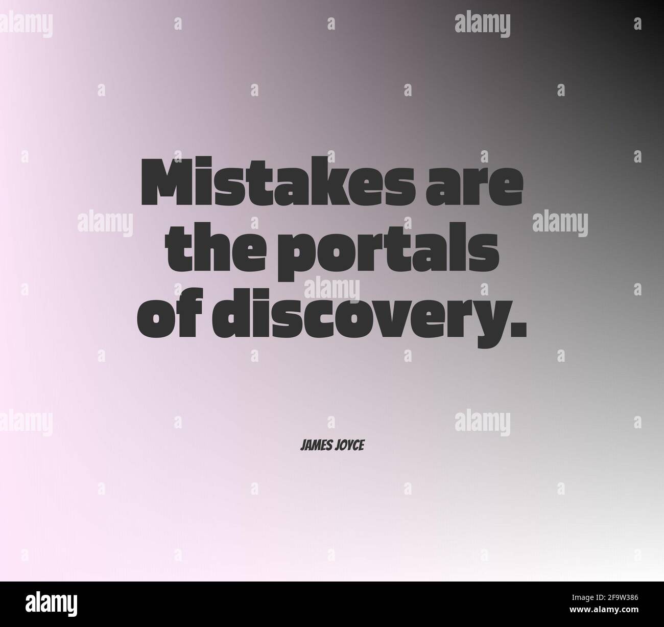 Motivational quote about mistakes Stock Photo - Alamy