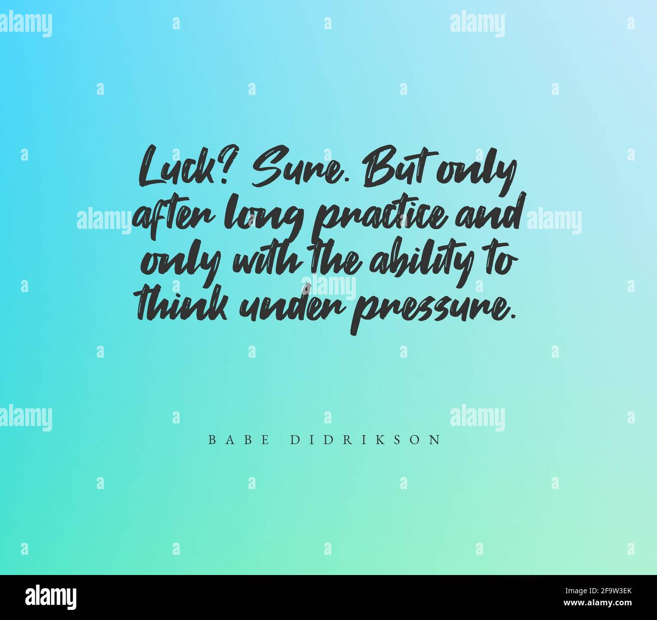 Motivational quote about practicing on a blue background Stock Photo ...