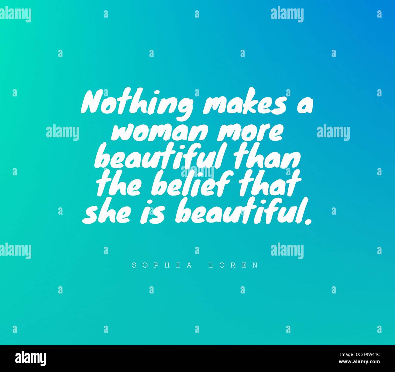Inspirational quote about women being beautiful Stock Photo - Alamy