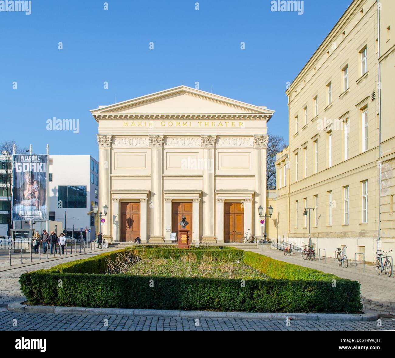 BERLIN, GERMANY, MARCH 12, 2015: building of maxim gorki theater in ...