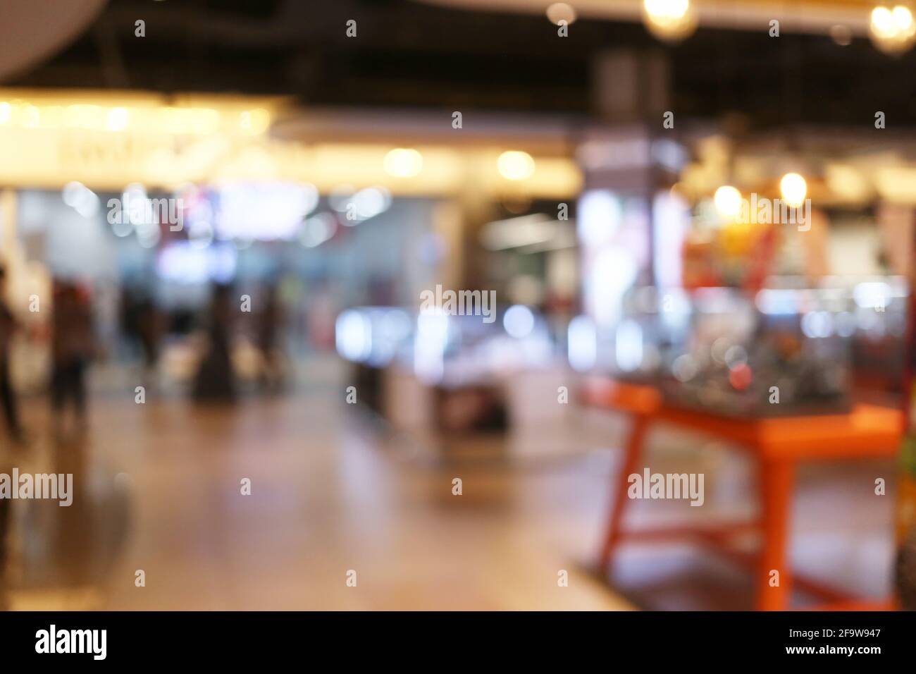 Abstract blur interior background or defocused shopping mall of ...