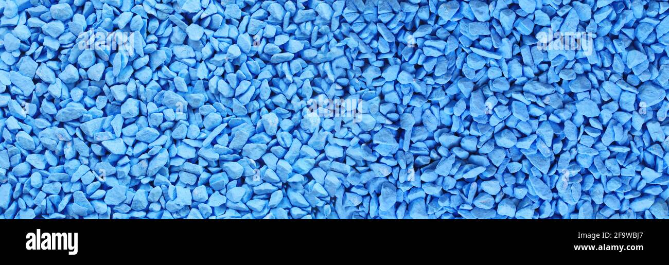 Panorama blue texture of small stone background for design in your work ...