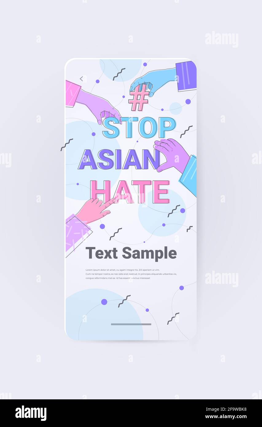 Stop Asian Hate Human Campaign Against Racism Support People During