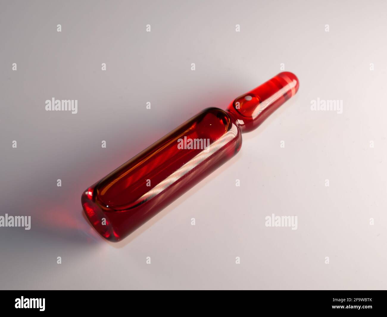 Closeup shot of medicine ampoule Stock Photo - Alamy