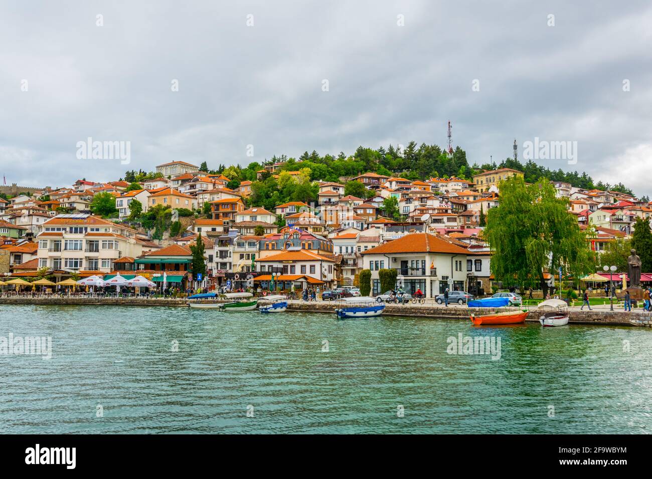 OHRID, MACEDONIA, MAY 15, 2016: historical part of unesco listed town ...
