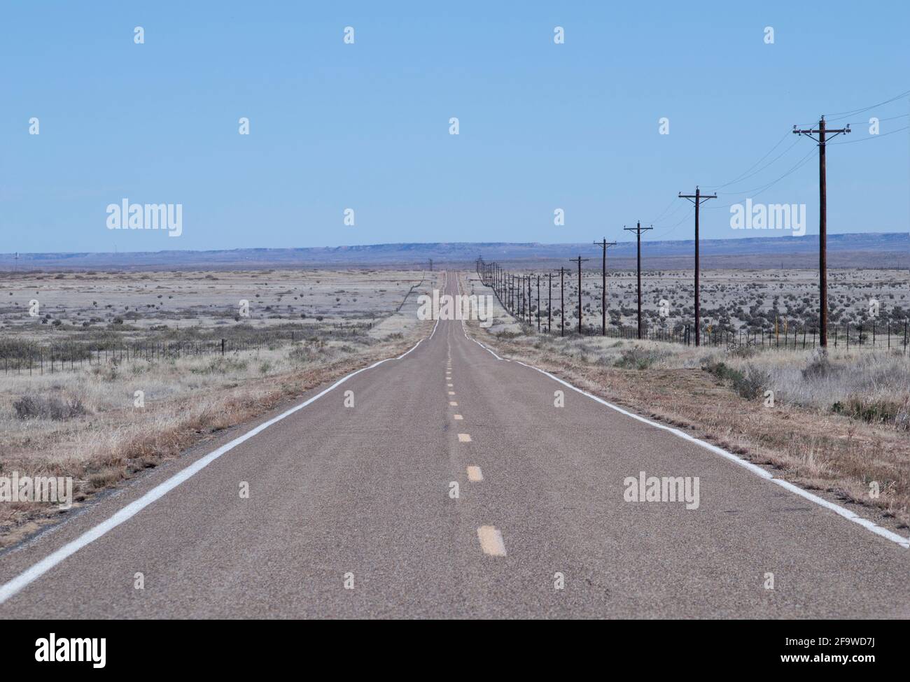 New Mexico Rural roads Route 39 is a lonesome drive Stock Photo - Alamy