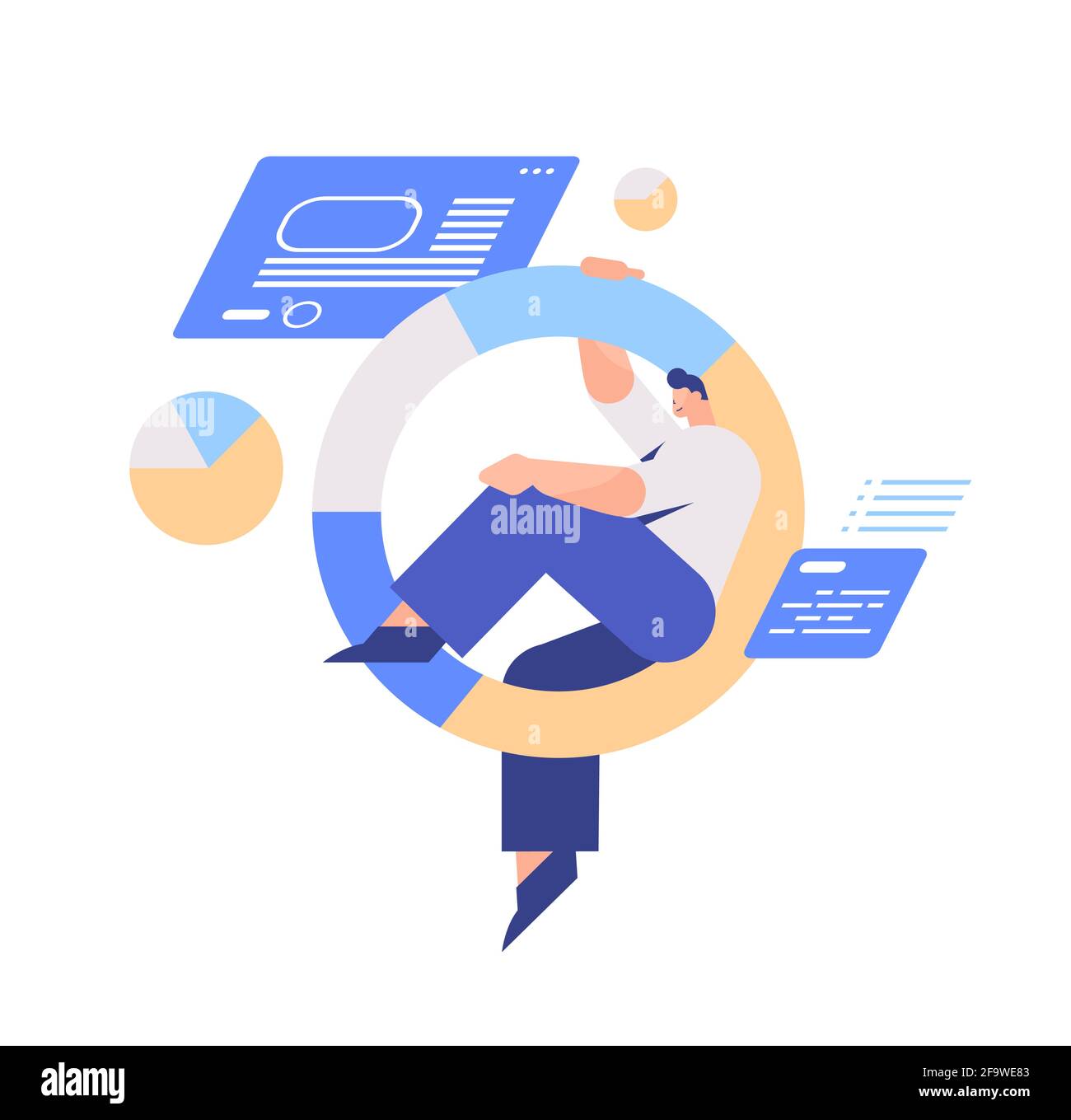 businessman sitting in diagram financial statistics data analyzing ... businessman sitting in diagram financial statistics data analyzing ...
