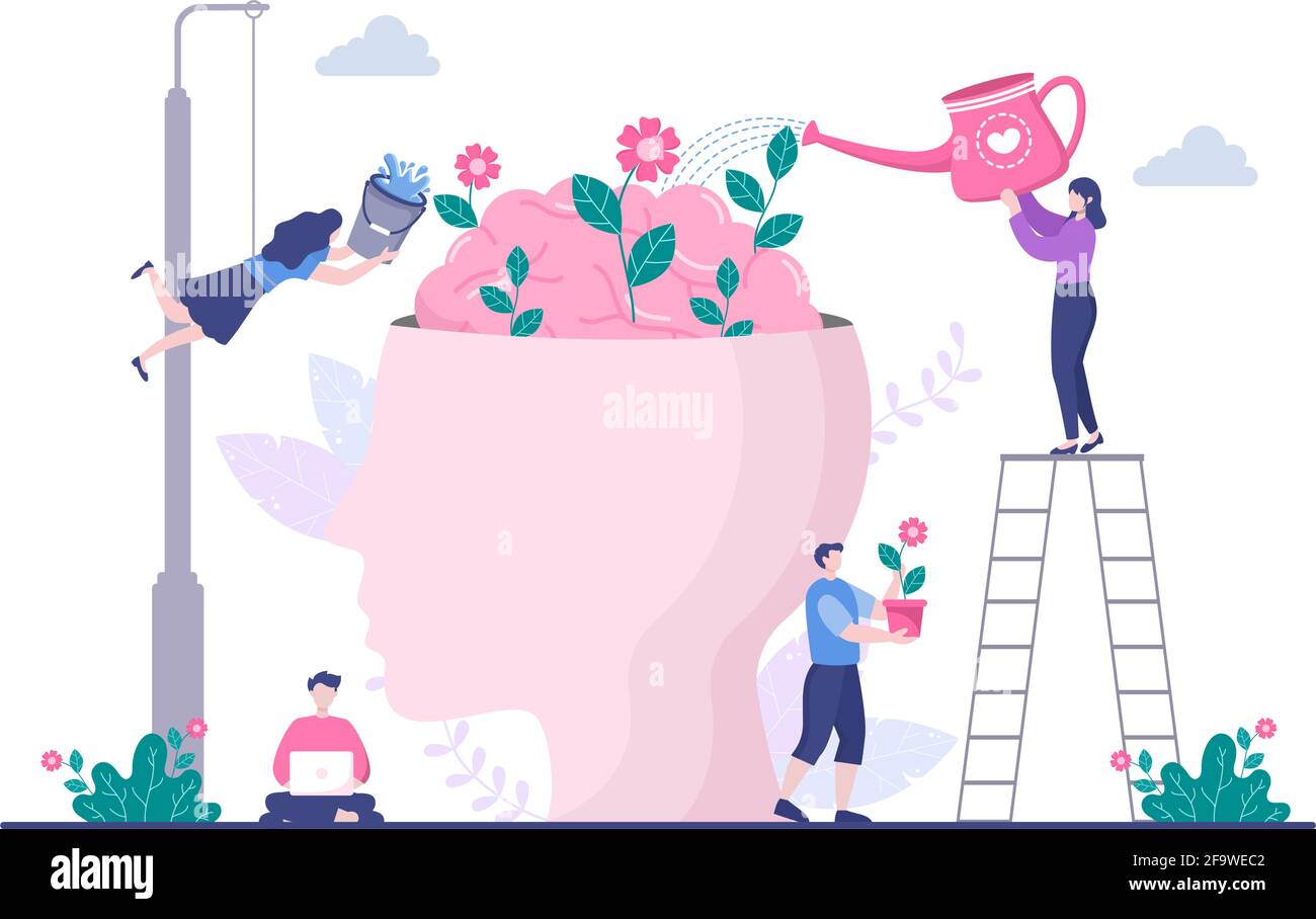 Mental Health Due To Psychology, Depression, Loneliness, Illness, Brain ...