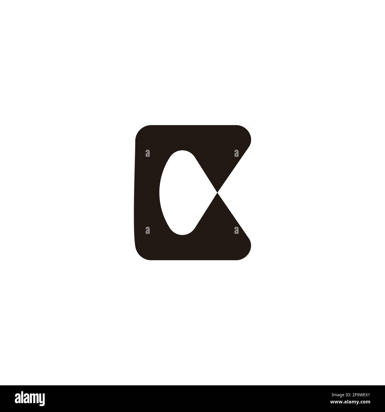 letter cx curves square geometric logo vector Stock Vector Image & Art ...