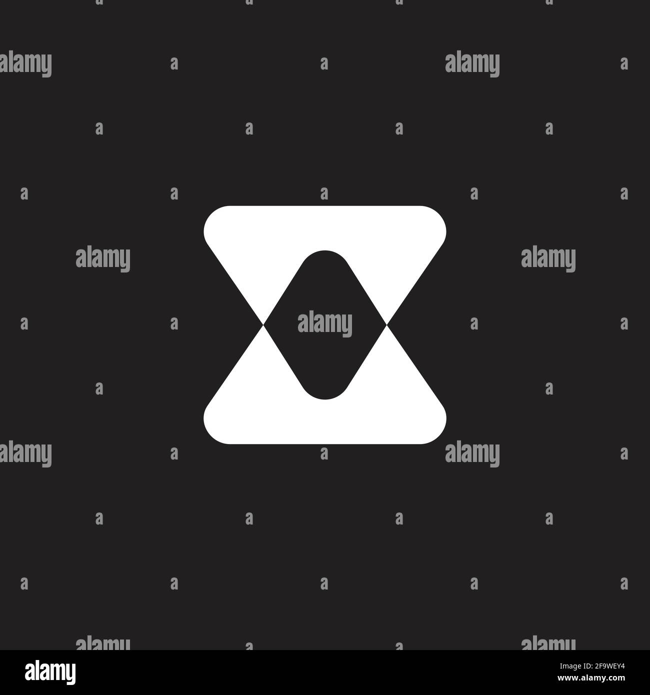 letter xx number two square geometric unique logo vector Stock Vector ...