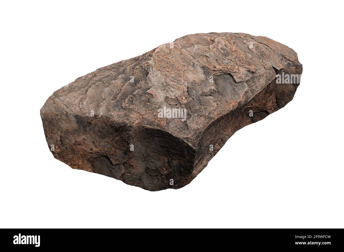 rock isolated on white background Stock Photo - Alamy