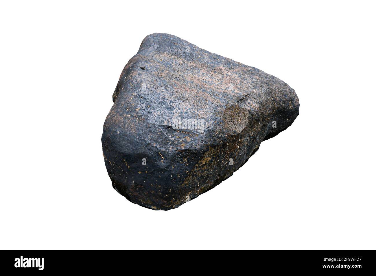 rock isolated on white background Stock Photo - Alamy