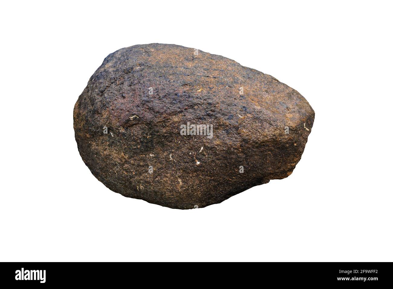 rock isolated on white background Stock Photo - Alamy