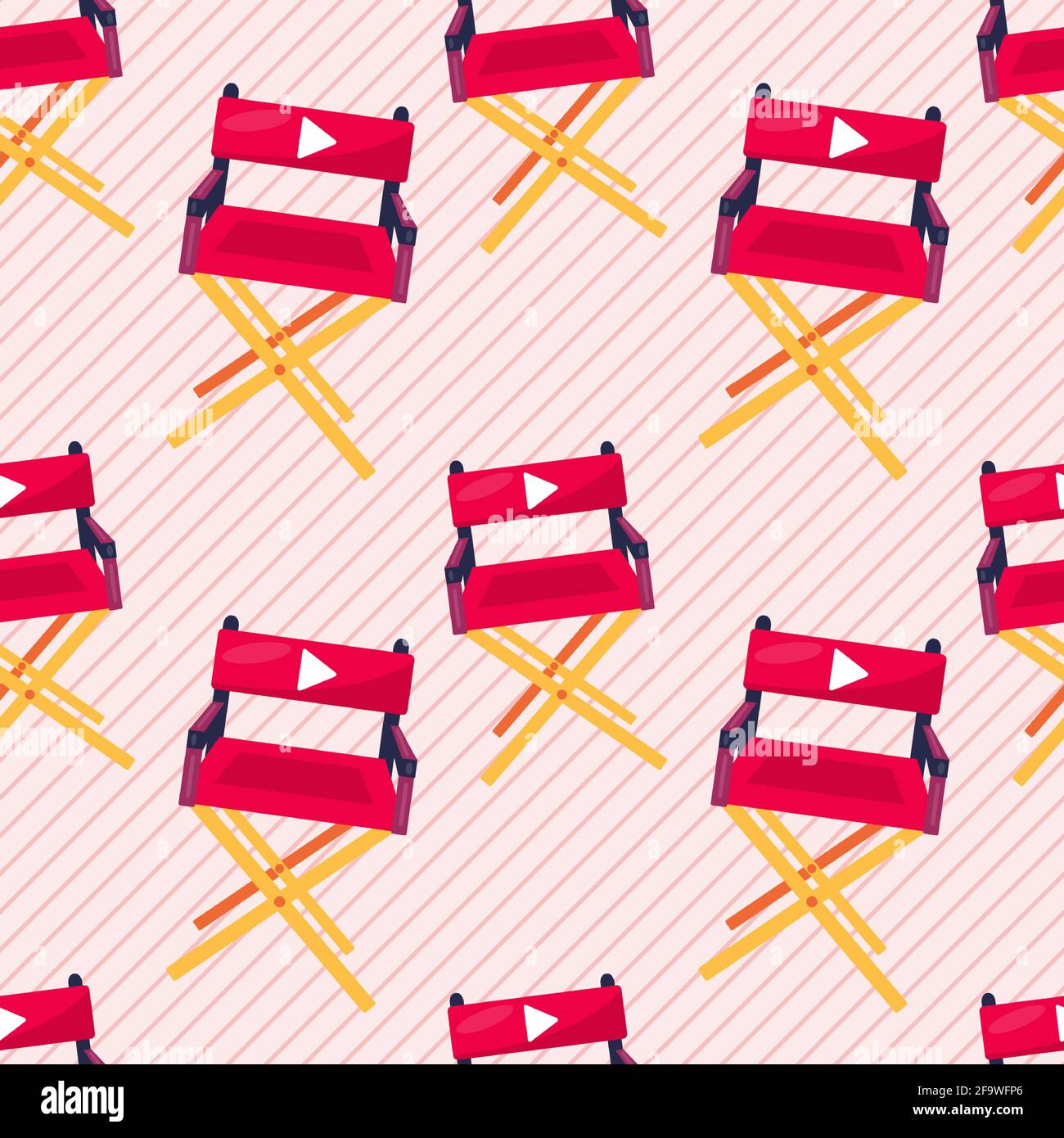 director chair seamless pattern vector illustration Stock Vector Image ...