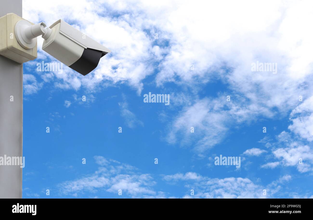CCTV tool on blue sky background,Equipment for security systems and ...