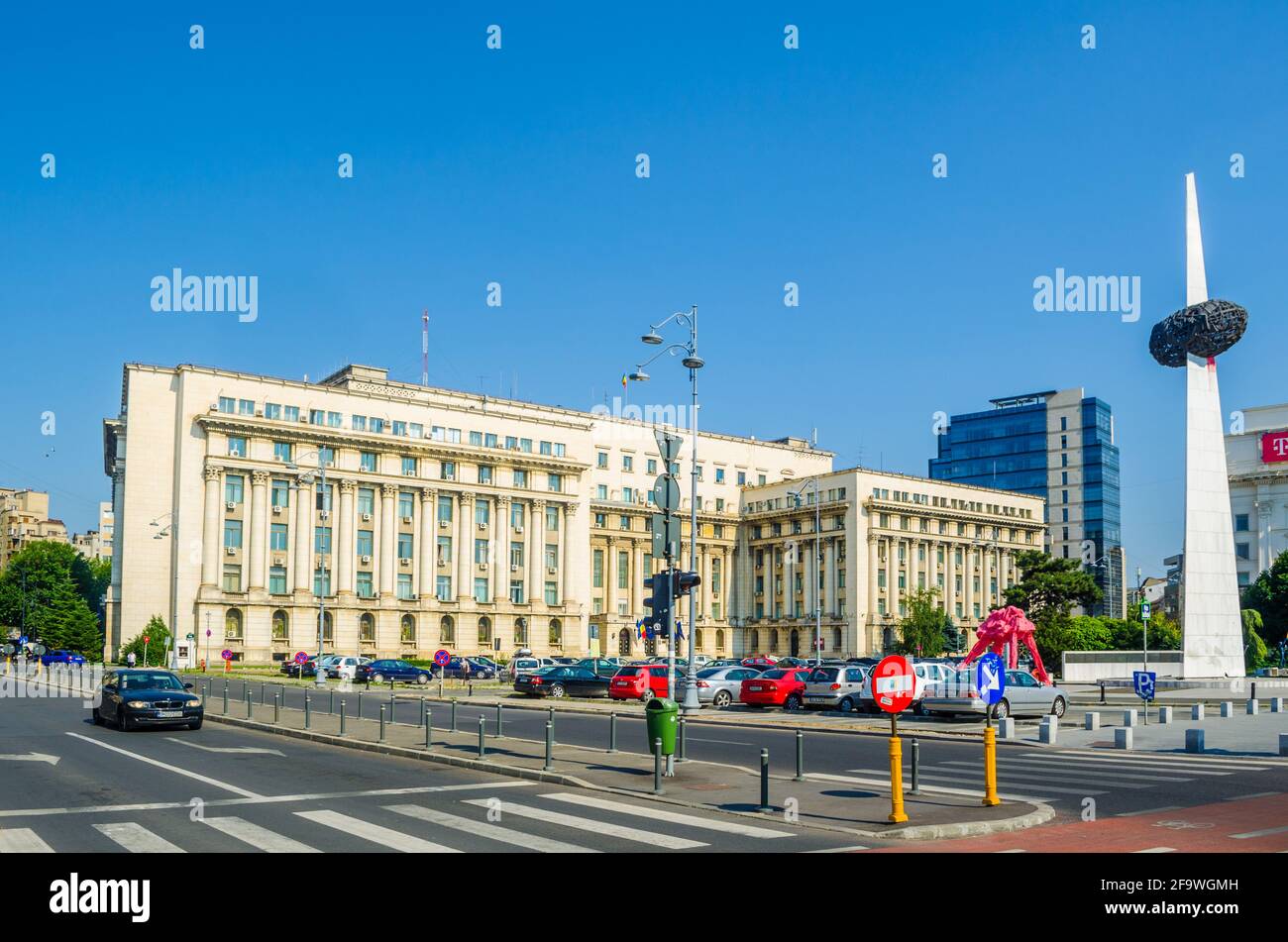 BUCHAREST, ROMANIA, JULY 11, 2015: Revolution Square in Bucharest ...