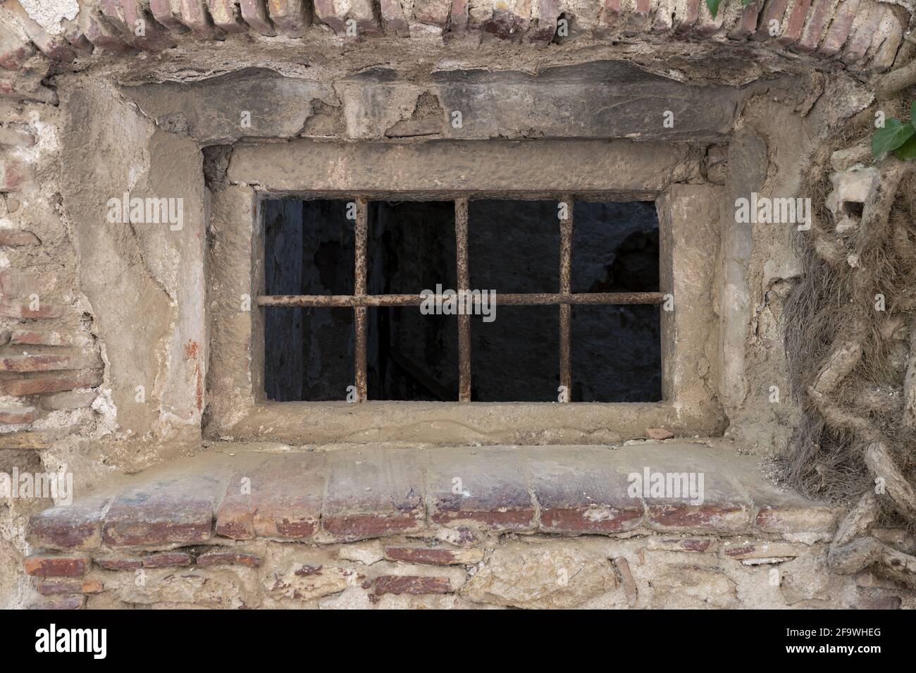 Small window of an old abandoned house Stock Photo - Alamy