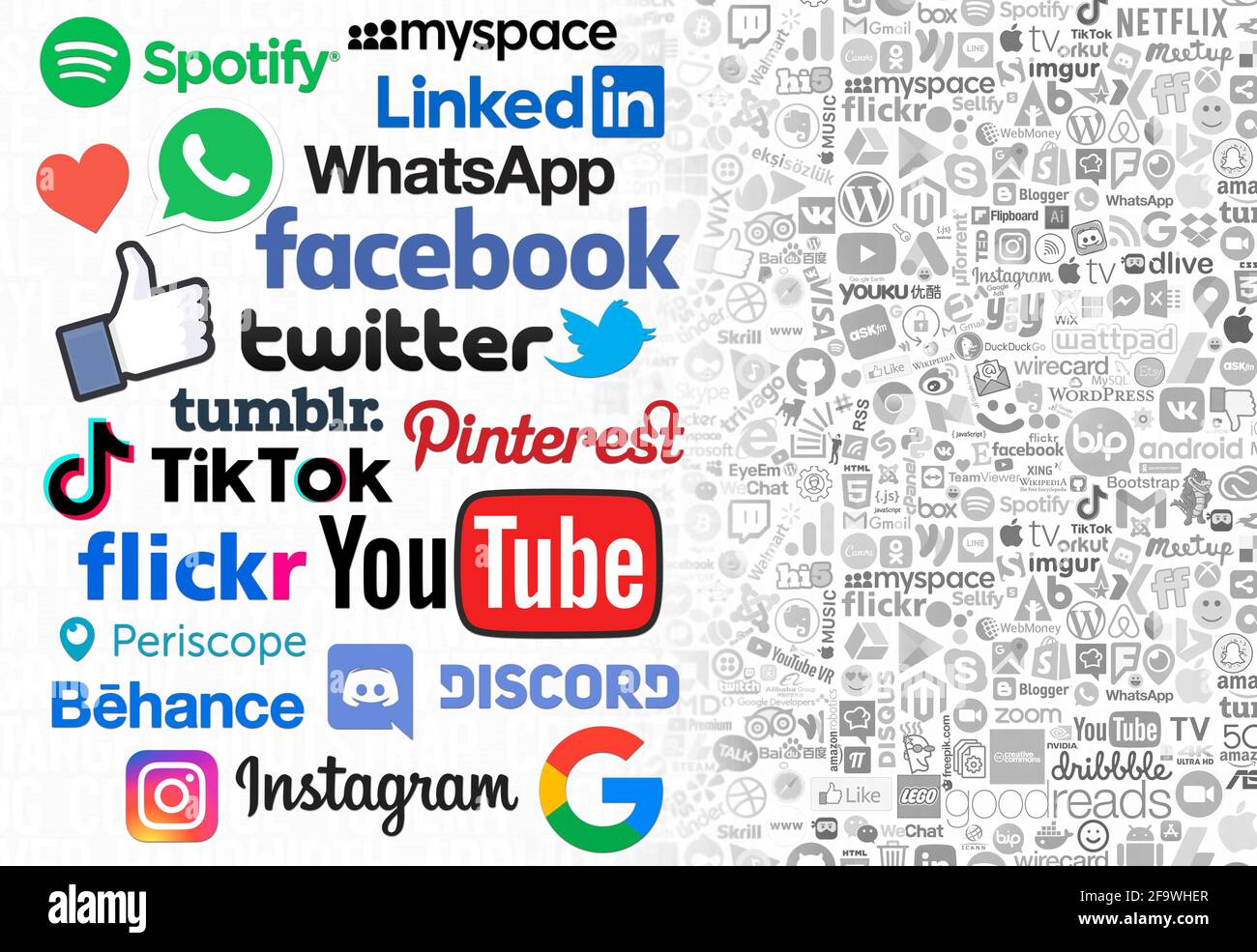 social media, social network background design Stock Photo - Alamy