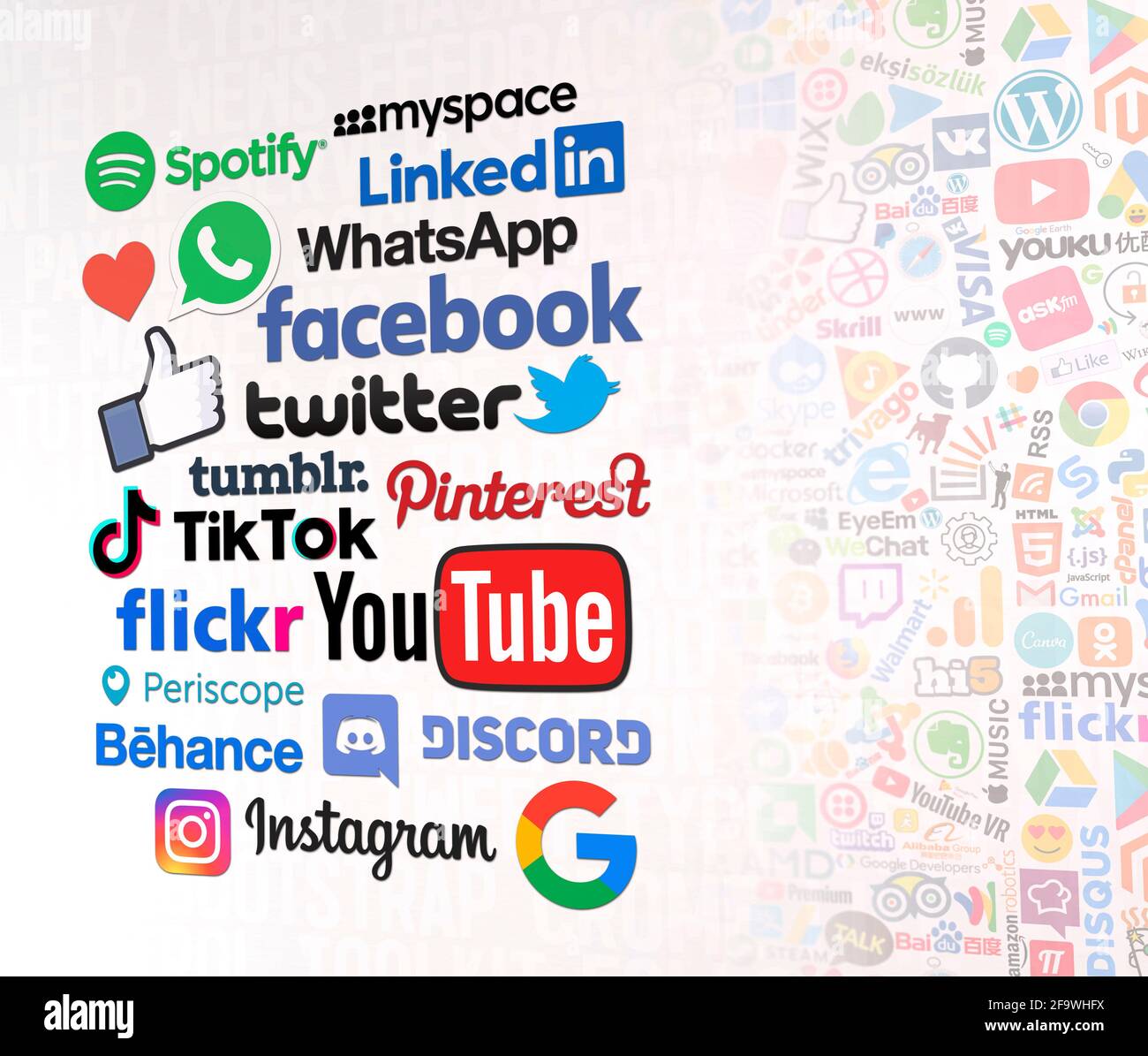 social media, social network background design Stock Photo - Alamy