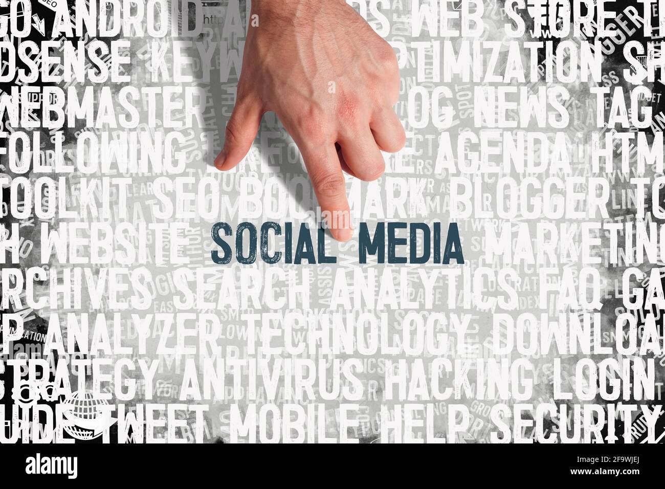 social media, social network background design Stock Photo - Alamy