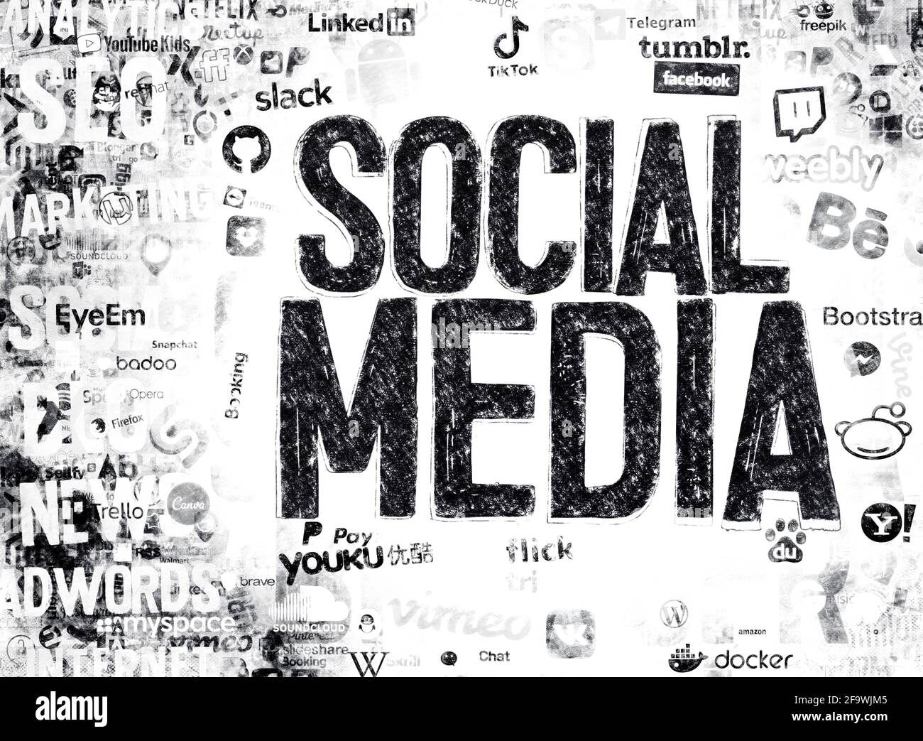social media, social network background design Stock Photo - Alamy
