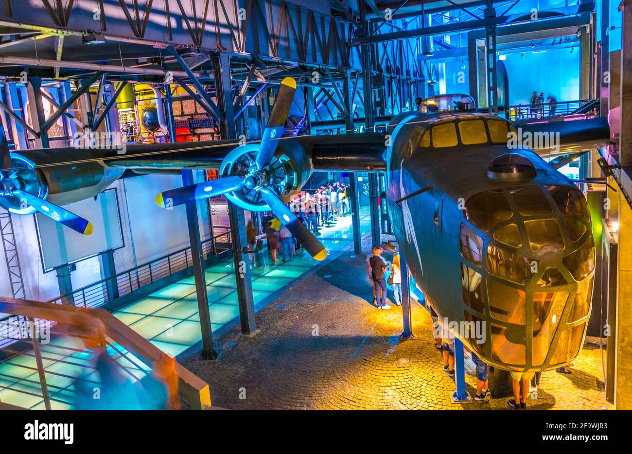 WARSAW, POLAND, AUGUST 12, 2016: Interior of the Warsaw Uprising Museum ...
