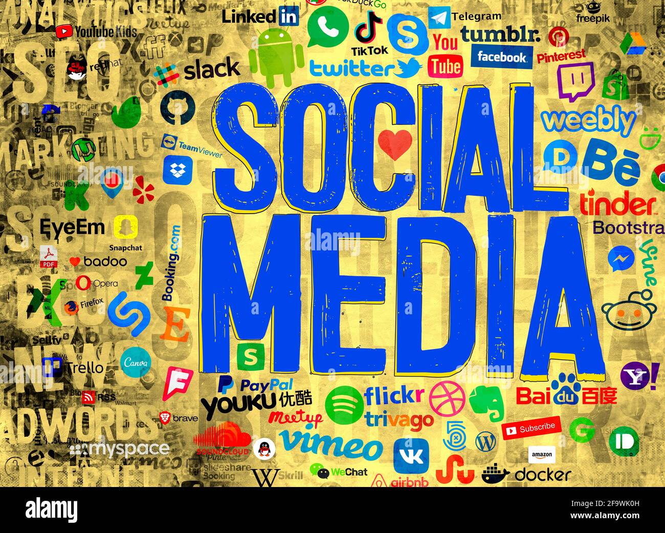 social media, social network background design Stock Photo - Alamy