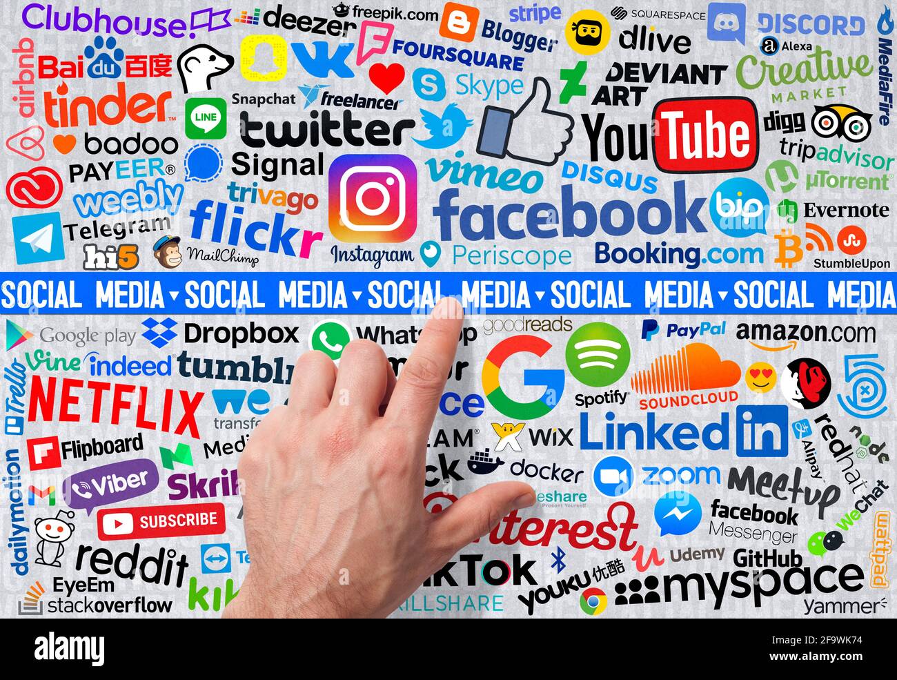 social media, social network background design Stock Photo - Alamy