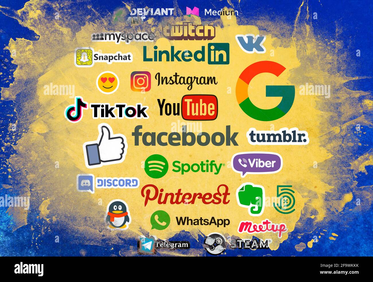 social media, social network background design Stock Photo - Alamy