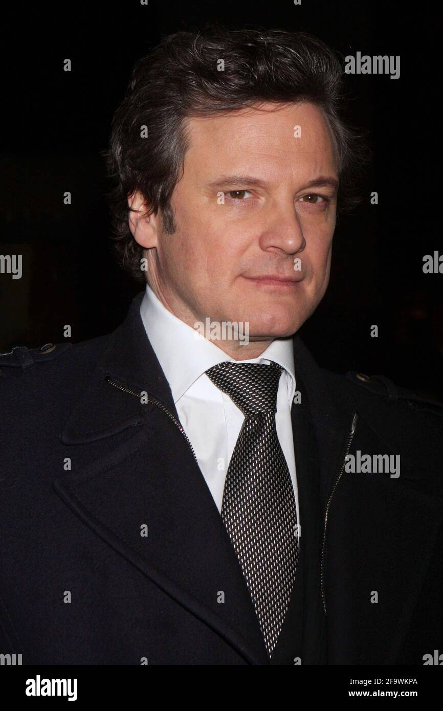 Colin Firth arriving at the 2010 New York Film Critic's Circle Awards ...