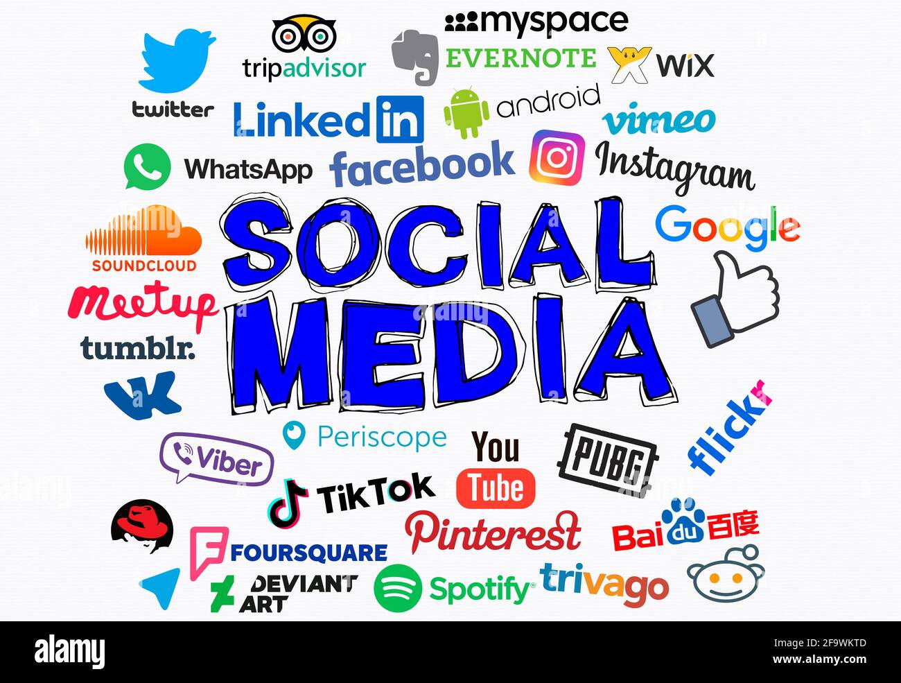 social media, social network background design Stock Photo - Alamy