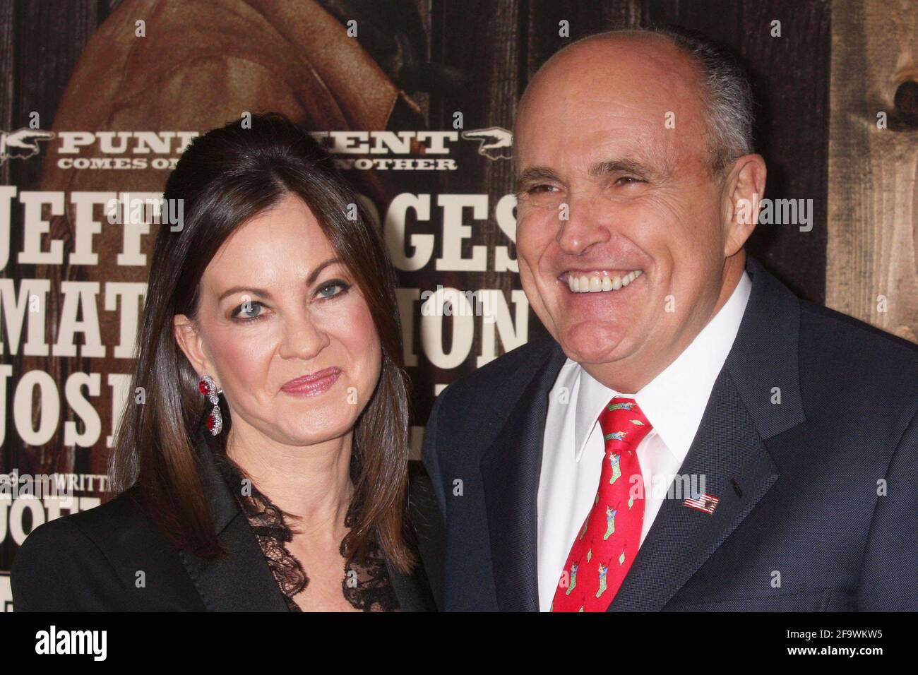 Rudolph "Rudy" Giuliani and wife Judith Nathan attend the premiere of ...