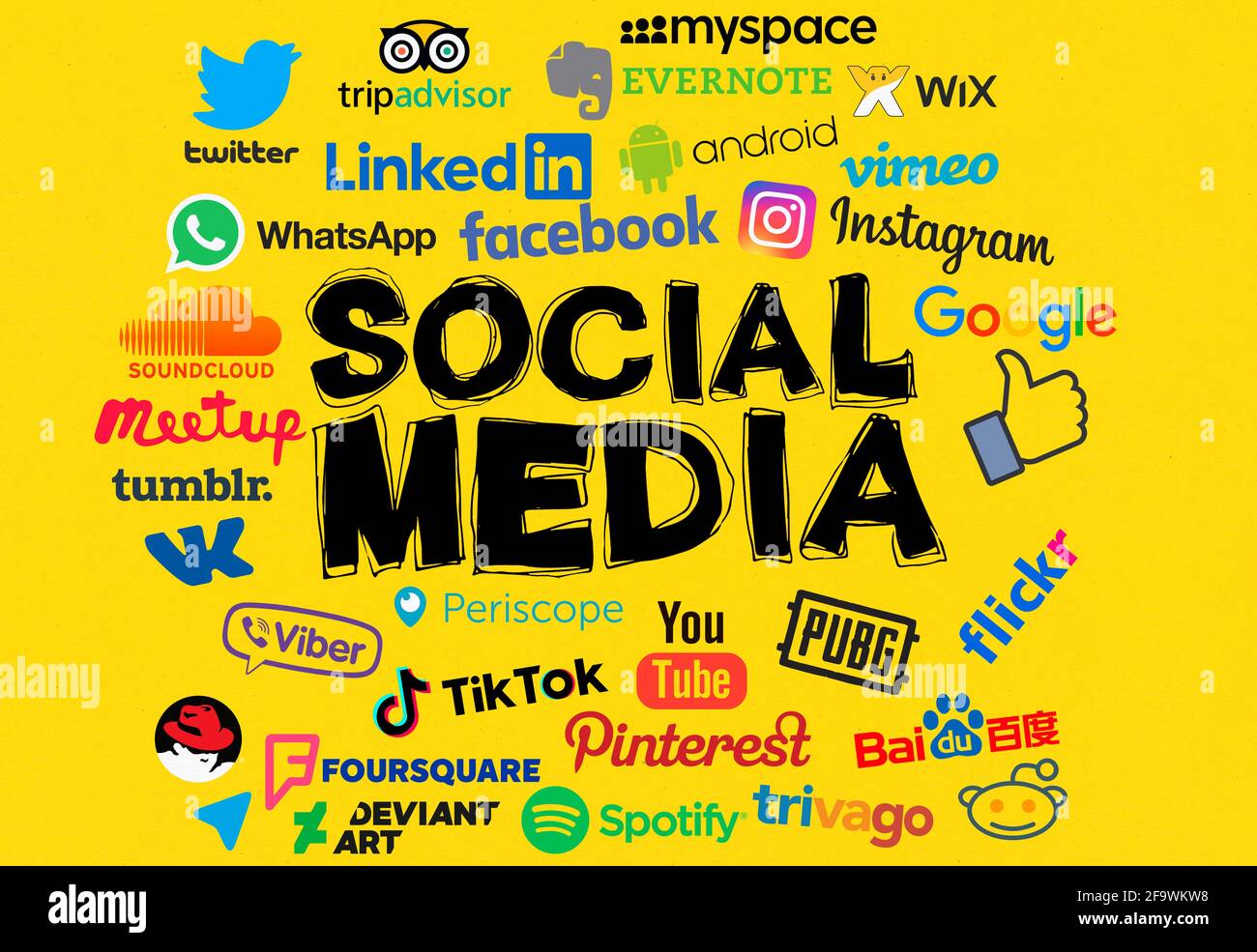 social media, social network background design Stock Photo - Alamy