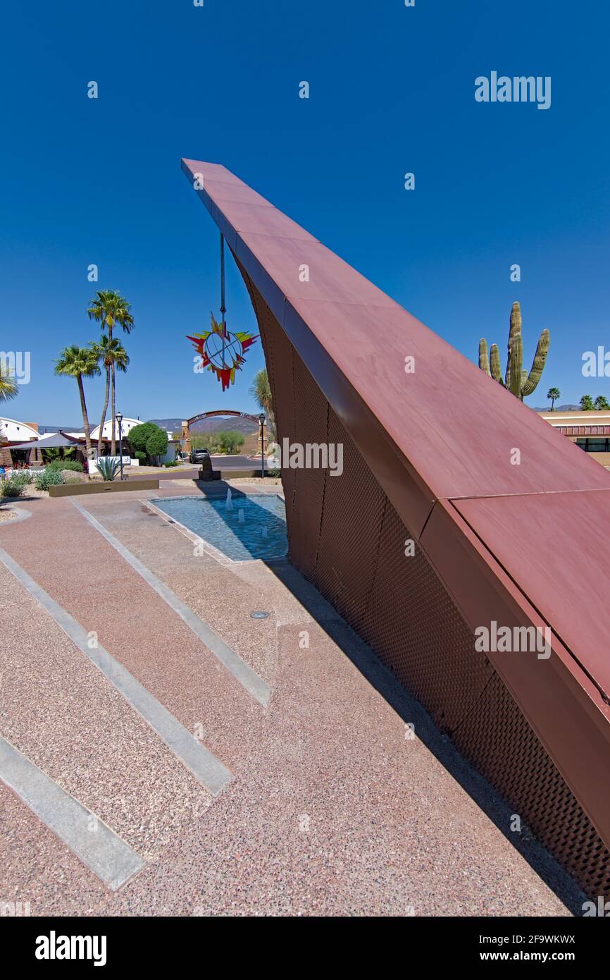 Americas largest working sundial in Carefree Arizona casting shadow ...