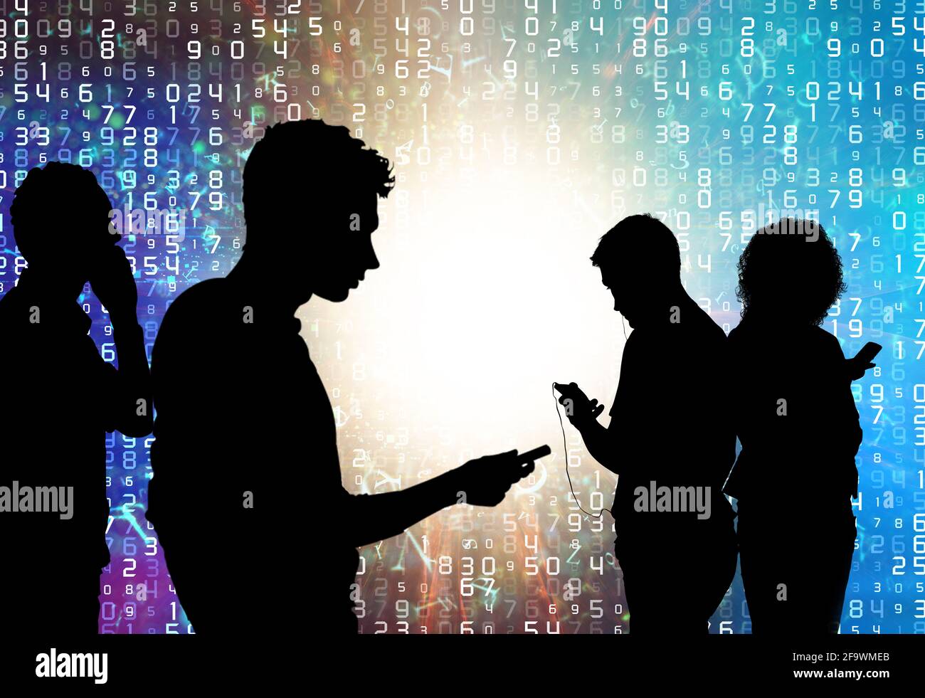 social media, social network background design Stock Photo - Alamy