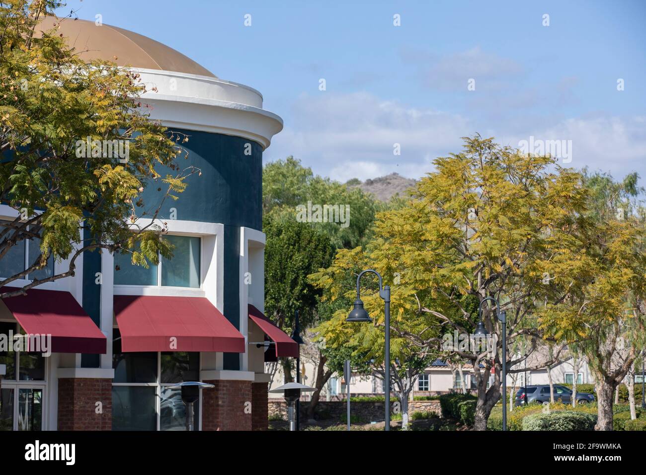 Daytime view of the downtown area of Ladera Ranch, California, USA ...