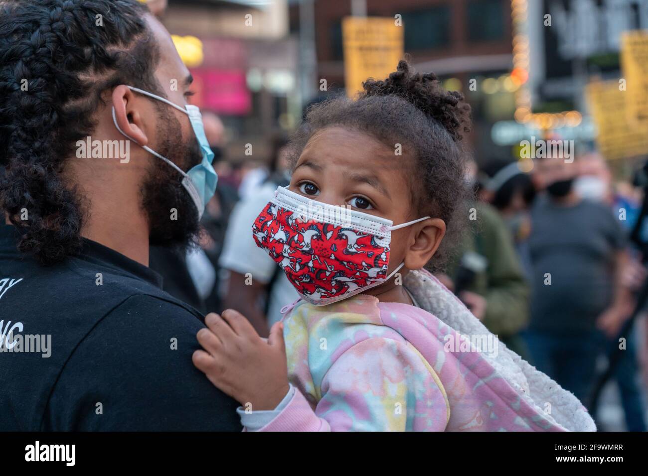 NEW YORK, NY - APRIL 20: Sammy Feliz, brother of Allan Feliz, holds his ...