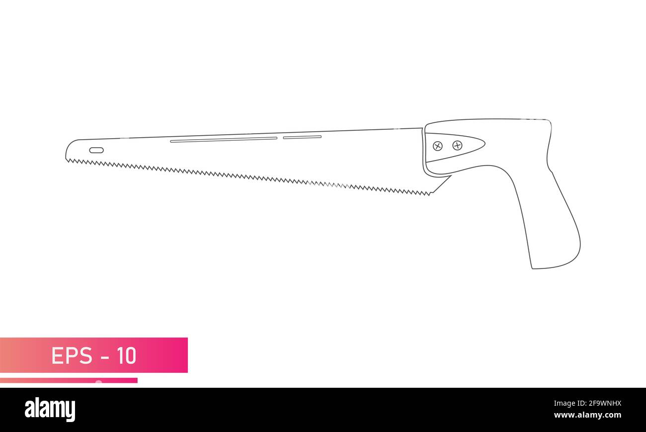 Cartoon hacksaw hi-res stock photography and images - Alamy