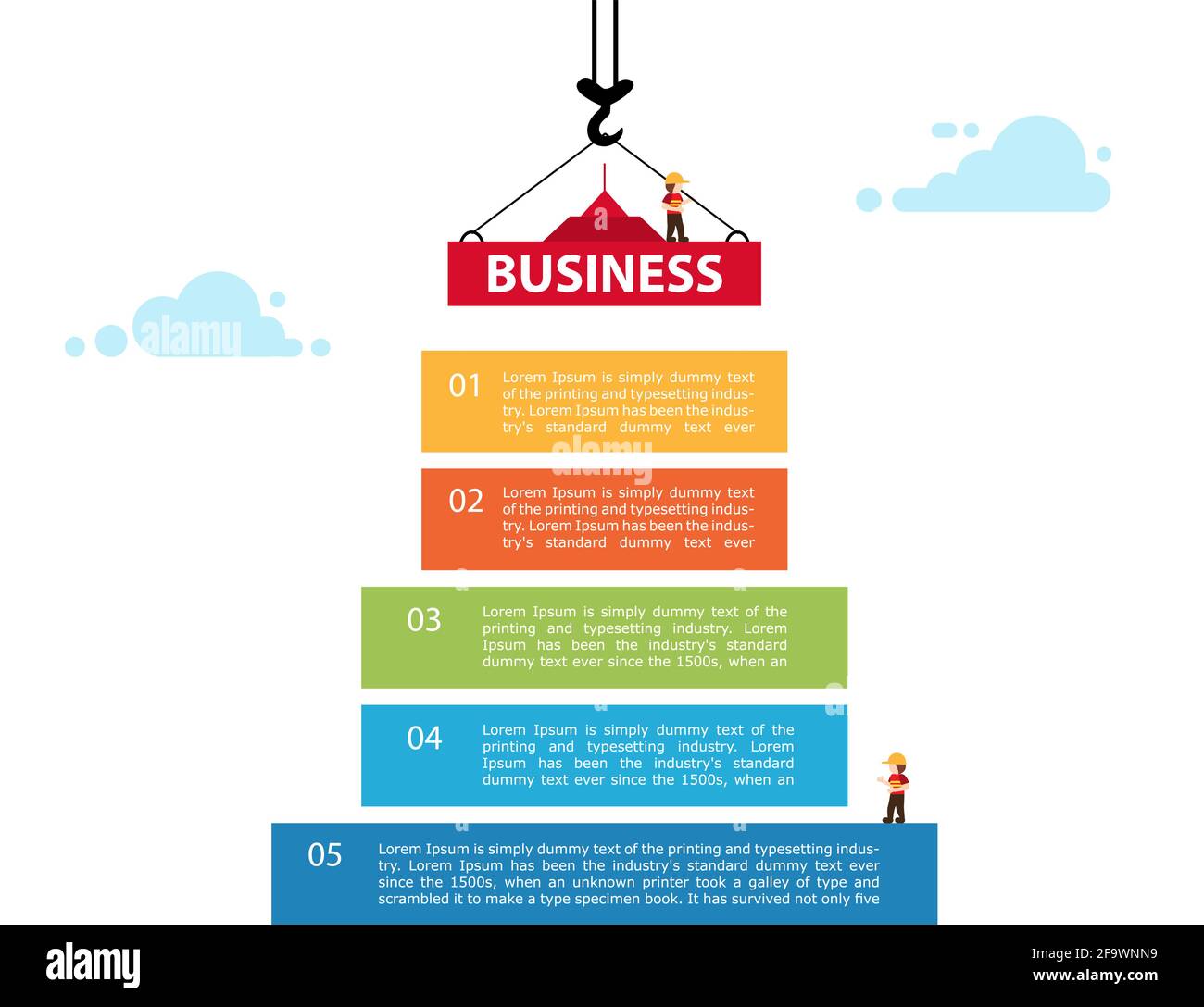 Building block chart Stock Vector Images - Alamy