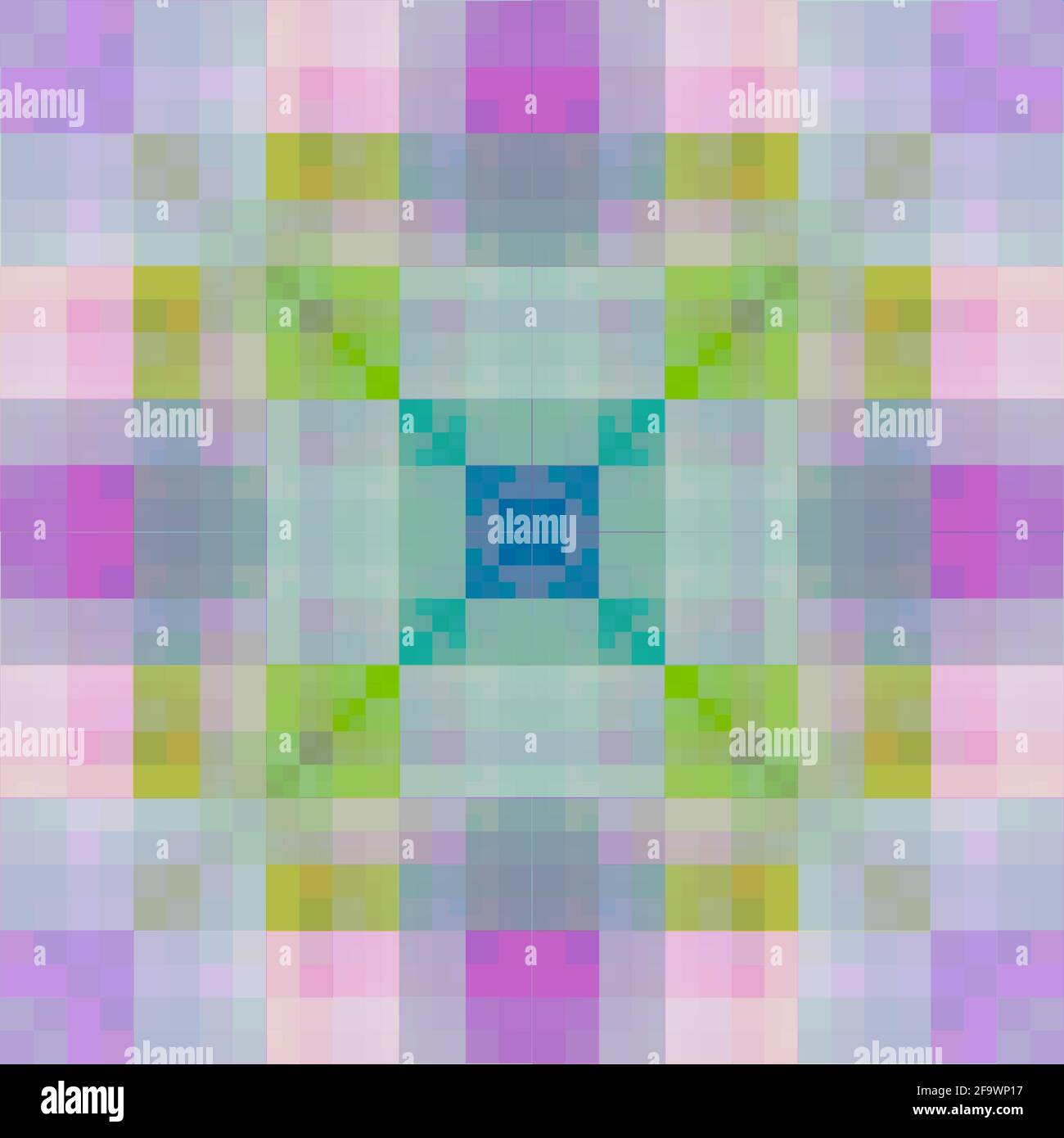 2D digital piece featuring glitchy square shapes and lines Stock Photo ...
