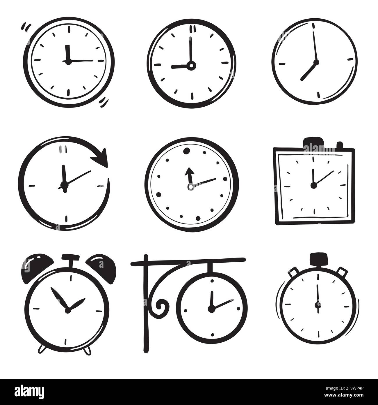 Cartoon clock hi-res stock photography and images - Alamy