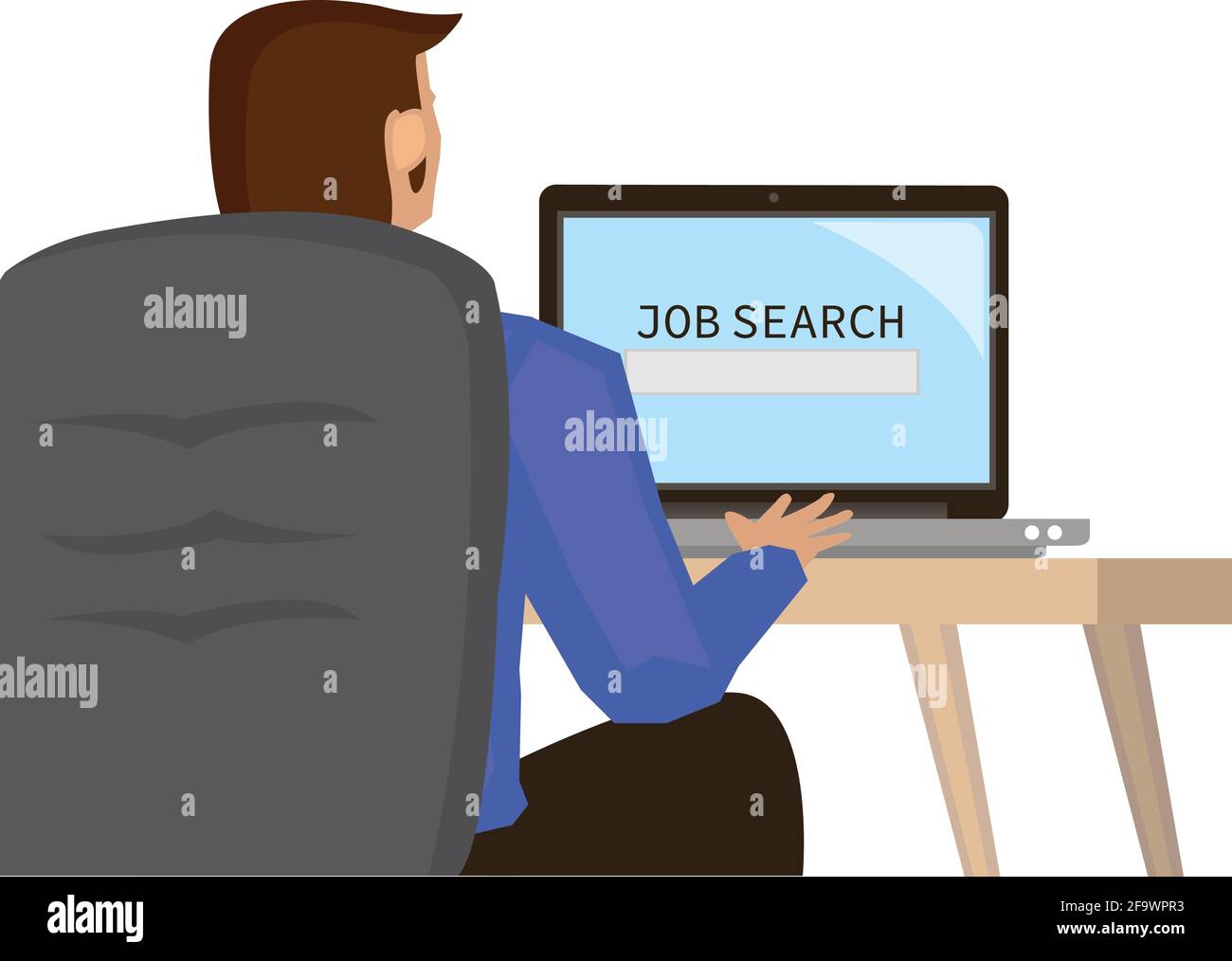 Man visiting job search career website. Recruitment Occupation Career ...