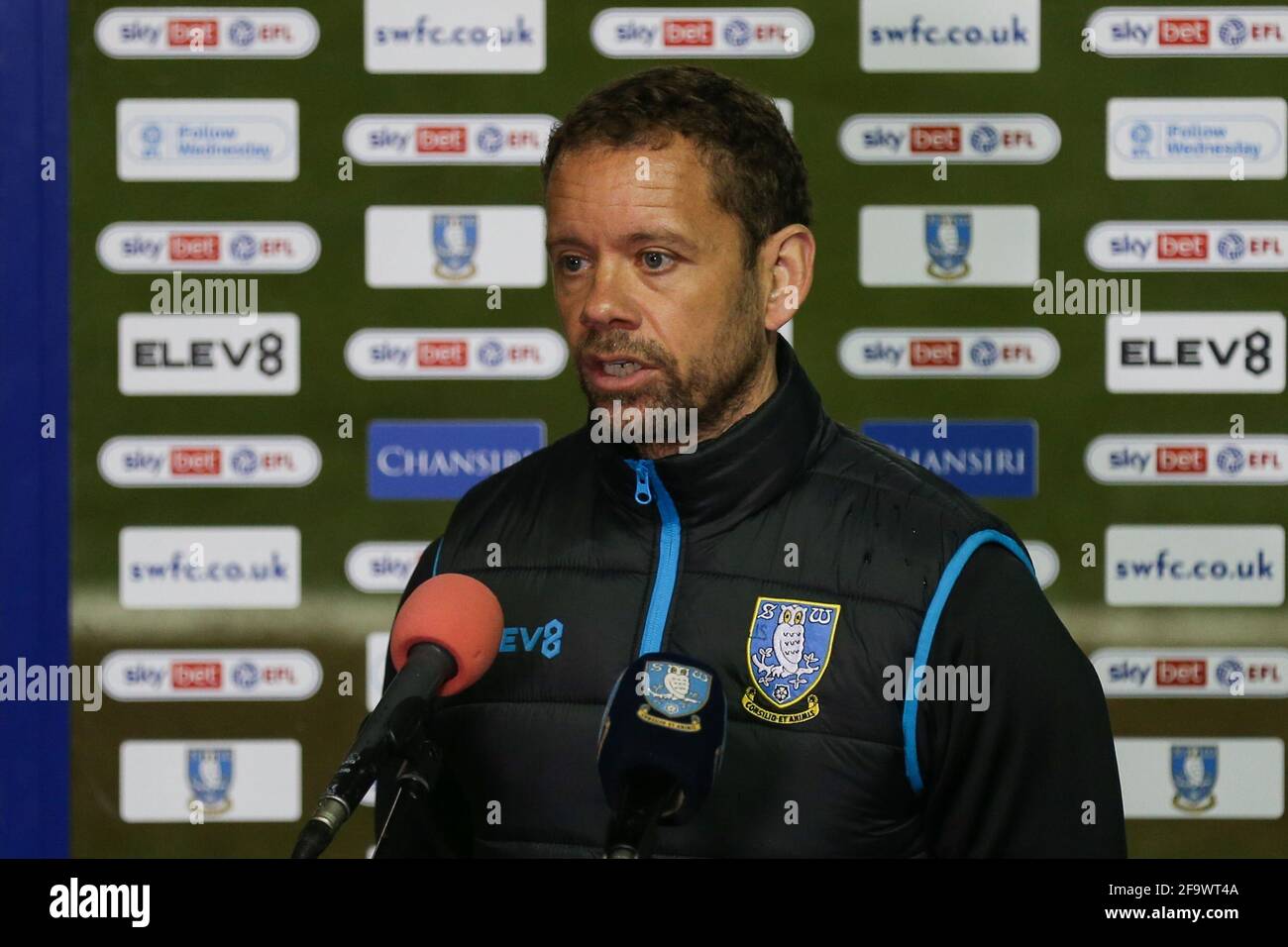 Jamie Smith assistant manager of Sheffield Wednesday is interviewed ...