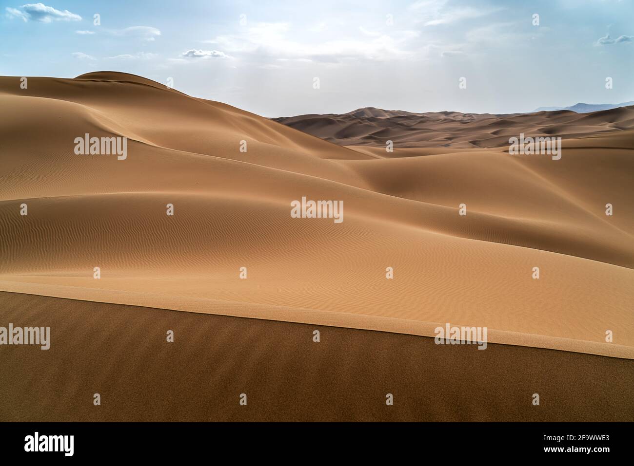 TURPAN, CHINA - APRIL 9, 2021 - A view of the Kumutage Desert in Turpan ...
