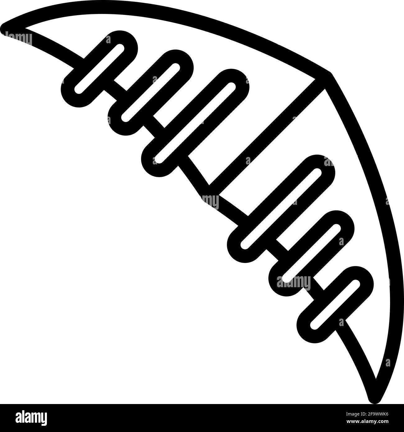 Air glider icon. Outline Air glider vector icon for web design isolated ...